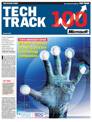 QIComm Ranked 28 in Sunday Times Tech Track 100 - QI Group